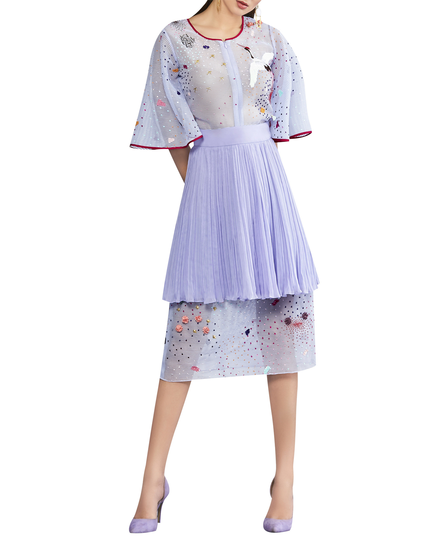 Embroidered Dress - Limerickstore