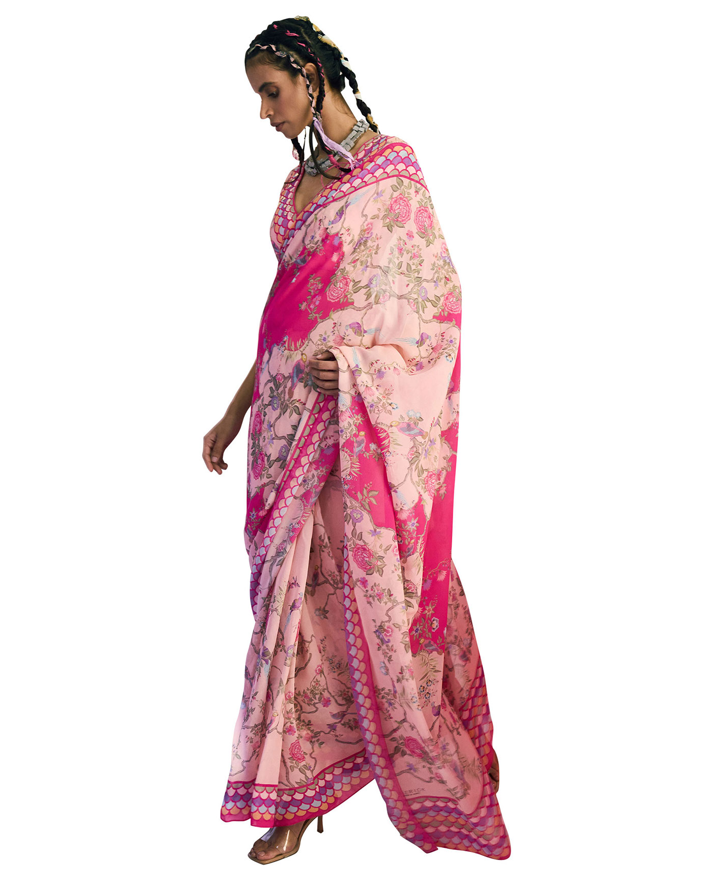 Printed Sari - Limerickstore